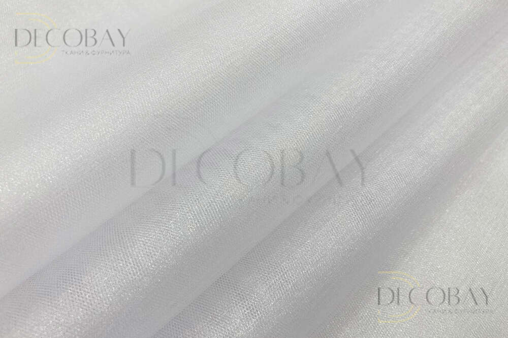 Еврофатин Karina, с блеском, белый, 300 см., арт. 01 - купить в интернет магазине DecoBay с ...